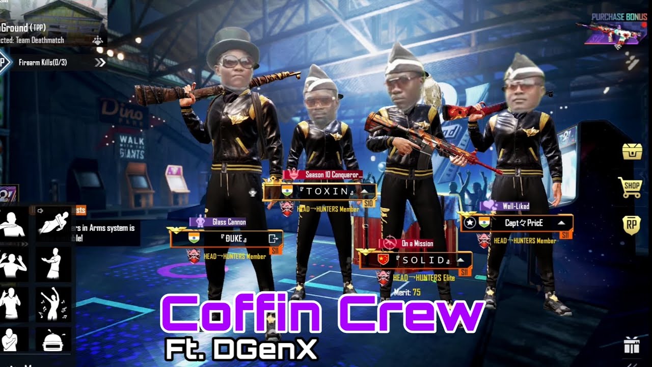Coffin Crew Ft. DGenrationX Pubg Mobile #Coffindance - YouTube