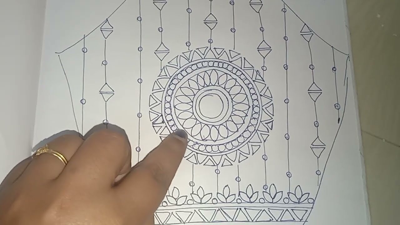 343-Beautiful design for sleeves|pencil drawing |aari work designs ...