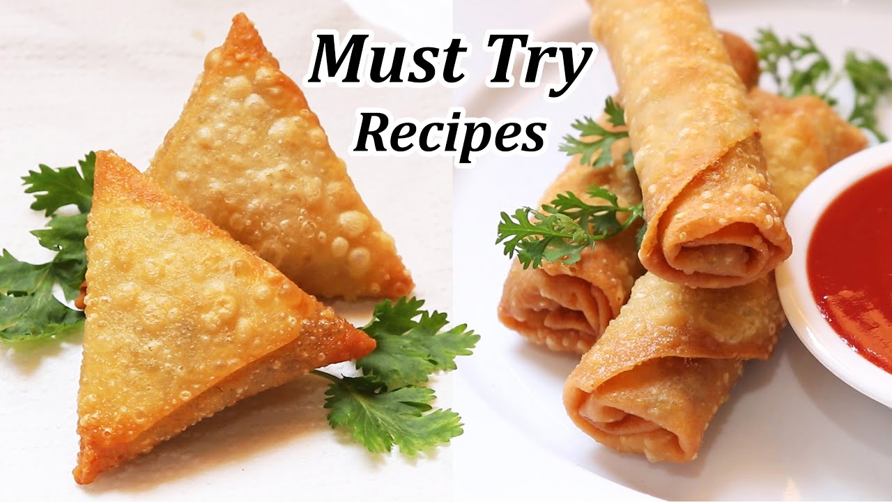 Chicken Samosa Recipe | Chicken Spring Roll Recipe | Ramzan Special ...