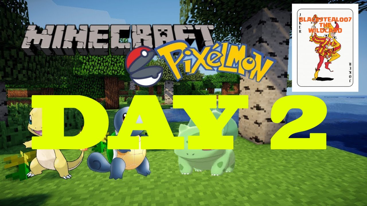 Minecraft PixelMon Gameplay With BLACKSTEAL007 THE WILDCARD DAY 2 - YouTube