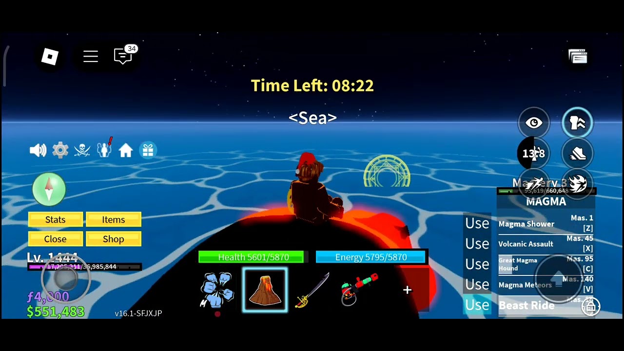 fully awaken my magma fruit part 2 - YouTube