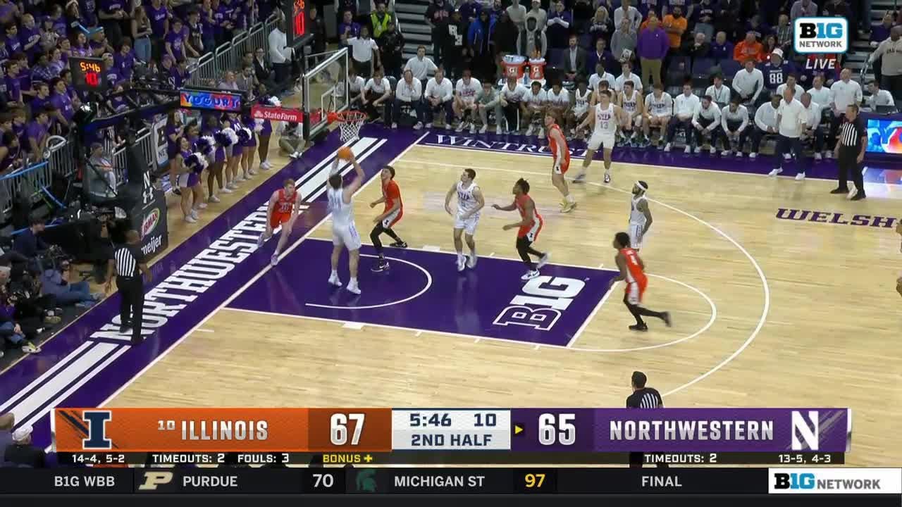 Matthew Nicholson Highlights vs. Illinois | Northwestern Men's ...