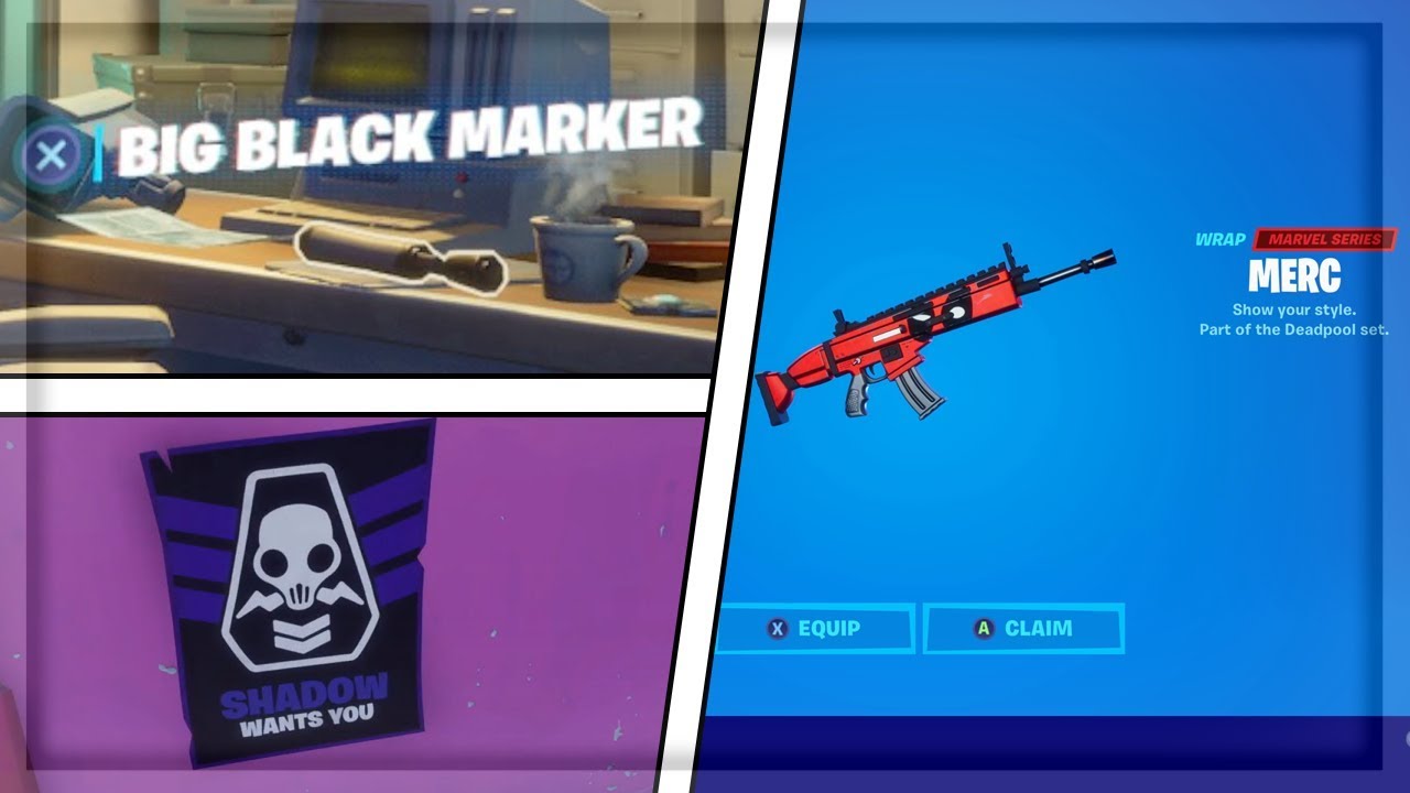 WEEK 6 DEADPOOL CHALLENGES! Find Deadpools Big Black Marker, Deface ...