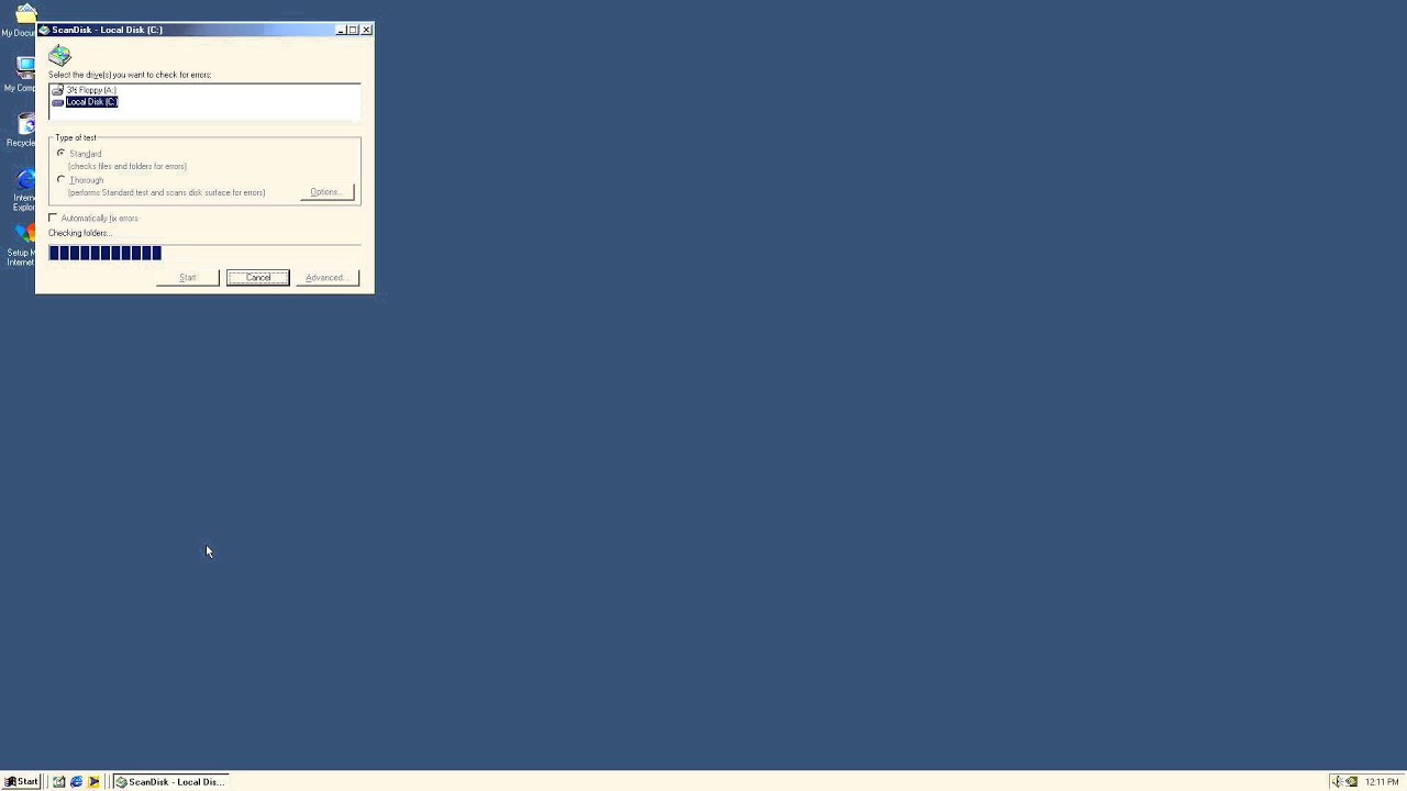 Windows Me Scandisk in 1080p without Commentary - YouTube