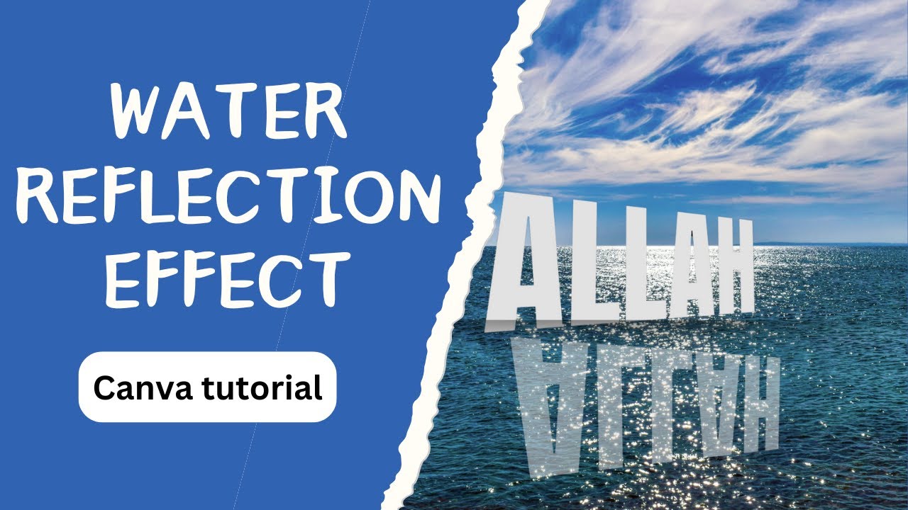Create Stunning Water Reflection Text Effect on Canva | Easy Tutorial ...