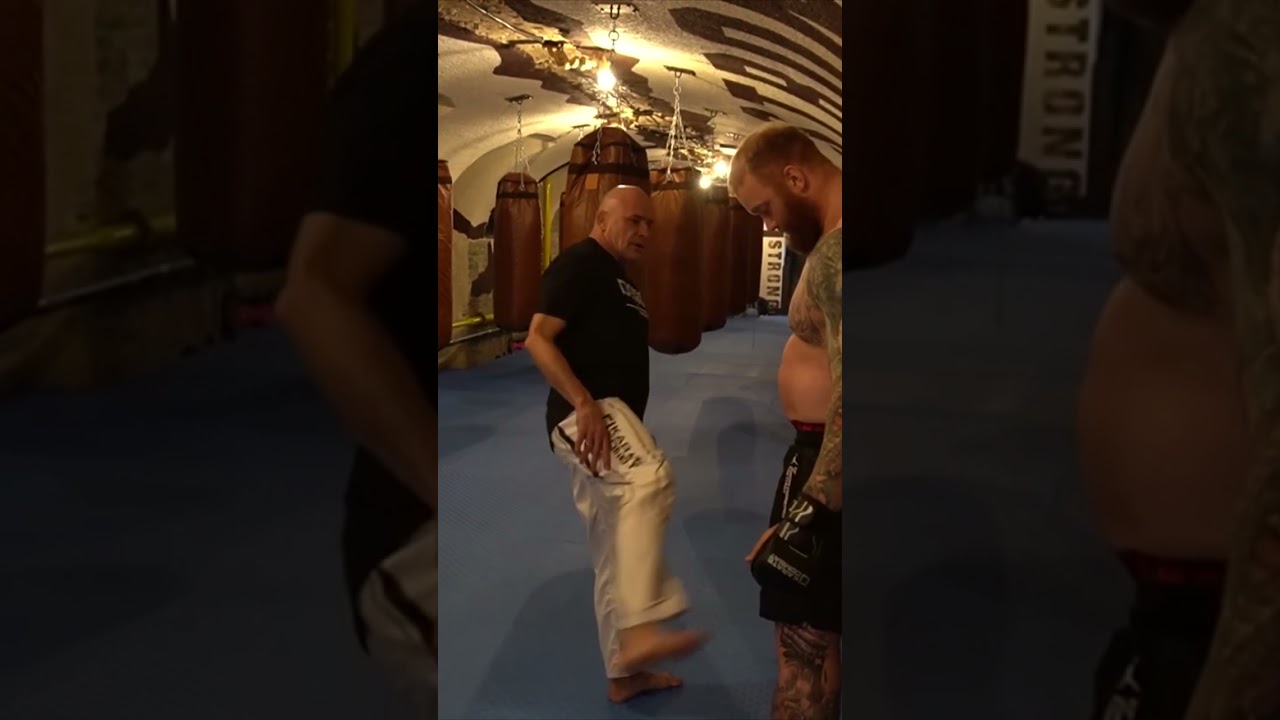 Bas Rutten Teaches Thor How to Fight | Hafthor Bjornsson | Strongman ...