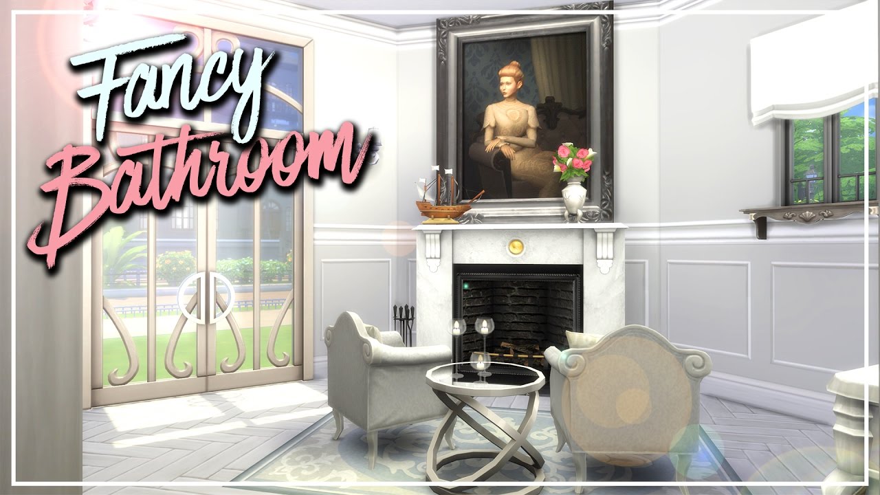 The Sims 4: Room Build | Fancy Bathroom - YouTube