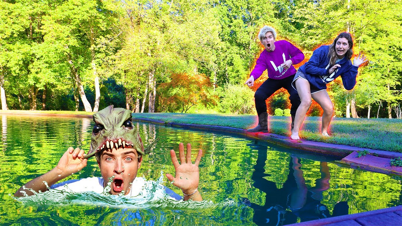 PRANKING STEPHEN SHARER THE POND MONSTER IS BACK AT THE SHARER FAM ...