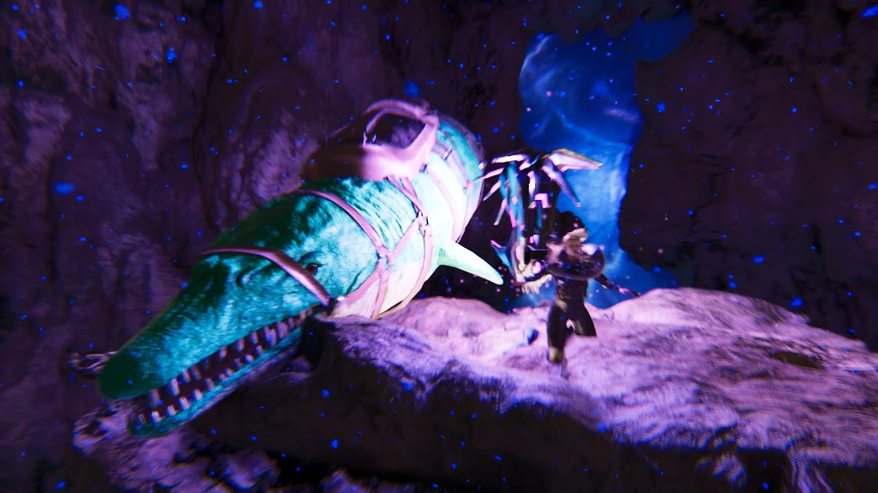 Ark Survival Ascended! Hard underwater cave so easy!!!Cunning Artifact ...
