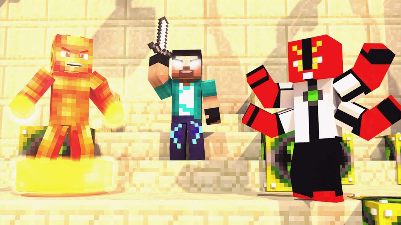 Minecraft - PIRAMIDE DO BEN 10 DE LUCKY BLOCK!! - MINI GAME PVP! - YouTube