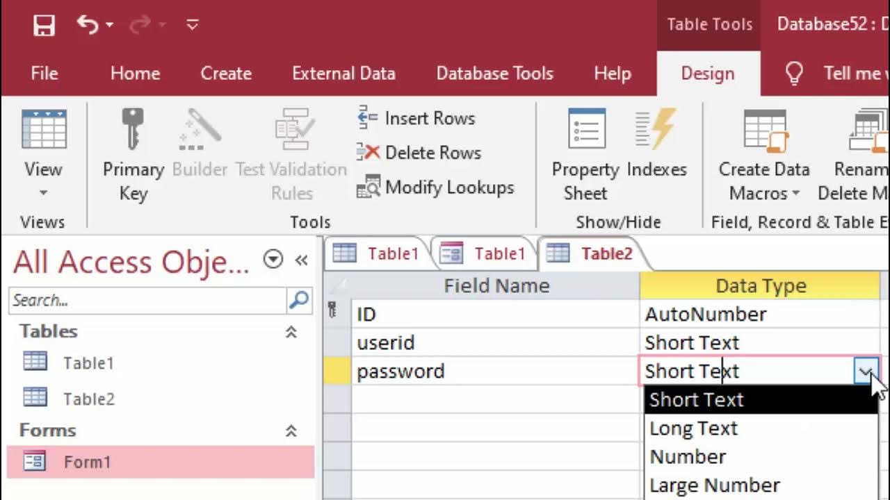 How To Create Login Form In Microsoft Access Computerexcelsolution Youtube