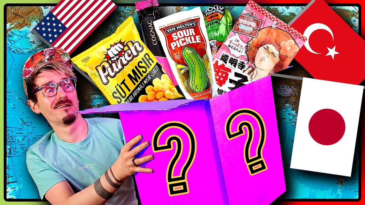 WHO IS EATING GIANT PICKLES?!? | Trying Snacks From Around The World ...