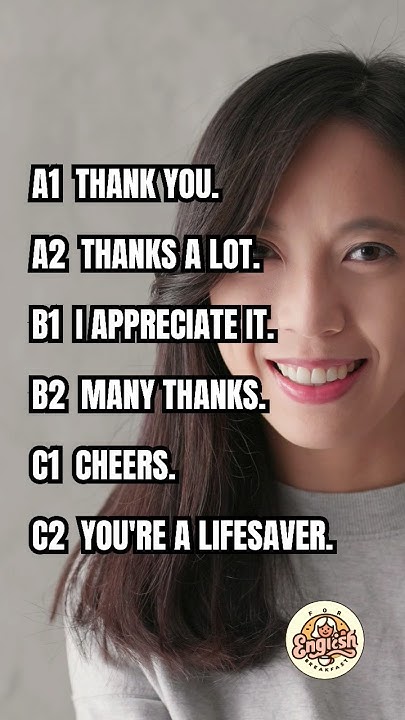 A1 - C2 How to say "Thank you" - YouTube