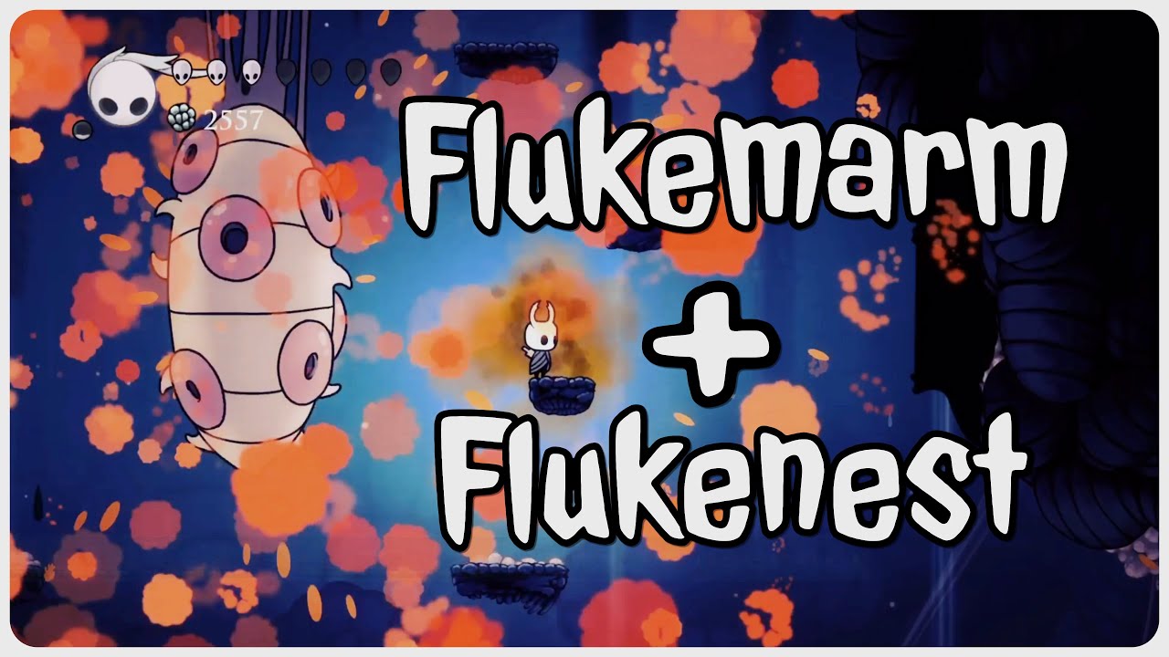 Hollow Knight - Flukemarm boss + Flukenest Charm location - YouTube