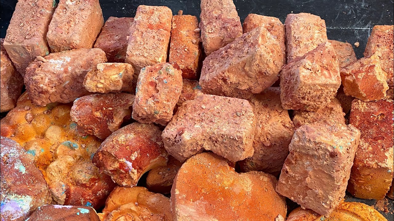 Orange ASMR CRUSHING - Snappy Crunchy Bubbly Pasted - YouTube