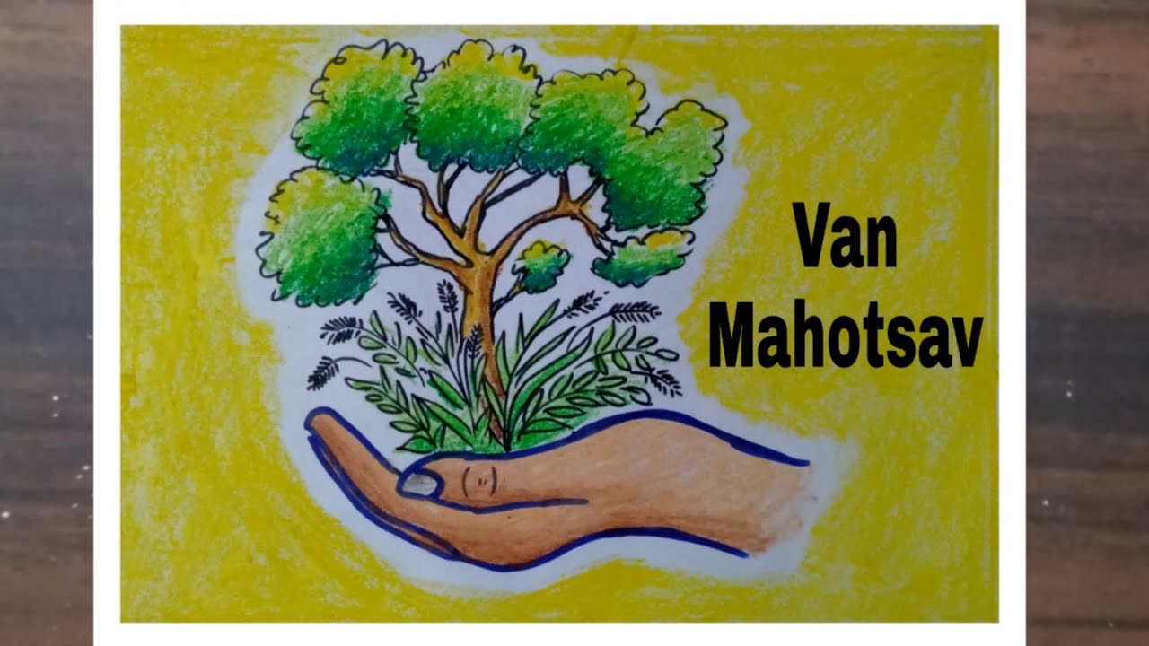 Van Mahotsav / Van Mahotsav Drawing Easy / How to Draw Van Mahotsav ...