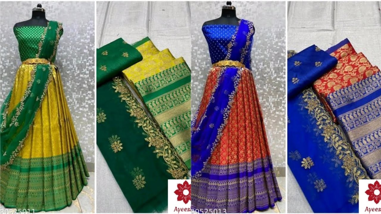 trendy look leganha collection/South Indian leganha collection 🥰🥰 - YouTube