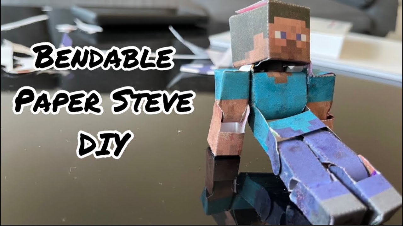 How to make a bendable paper Steve | Minecraft - YouTube