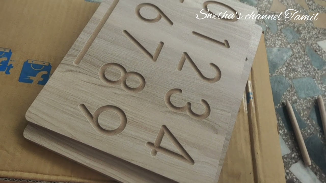 kids education wooden writing board - YouTube