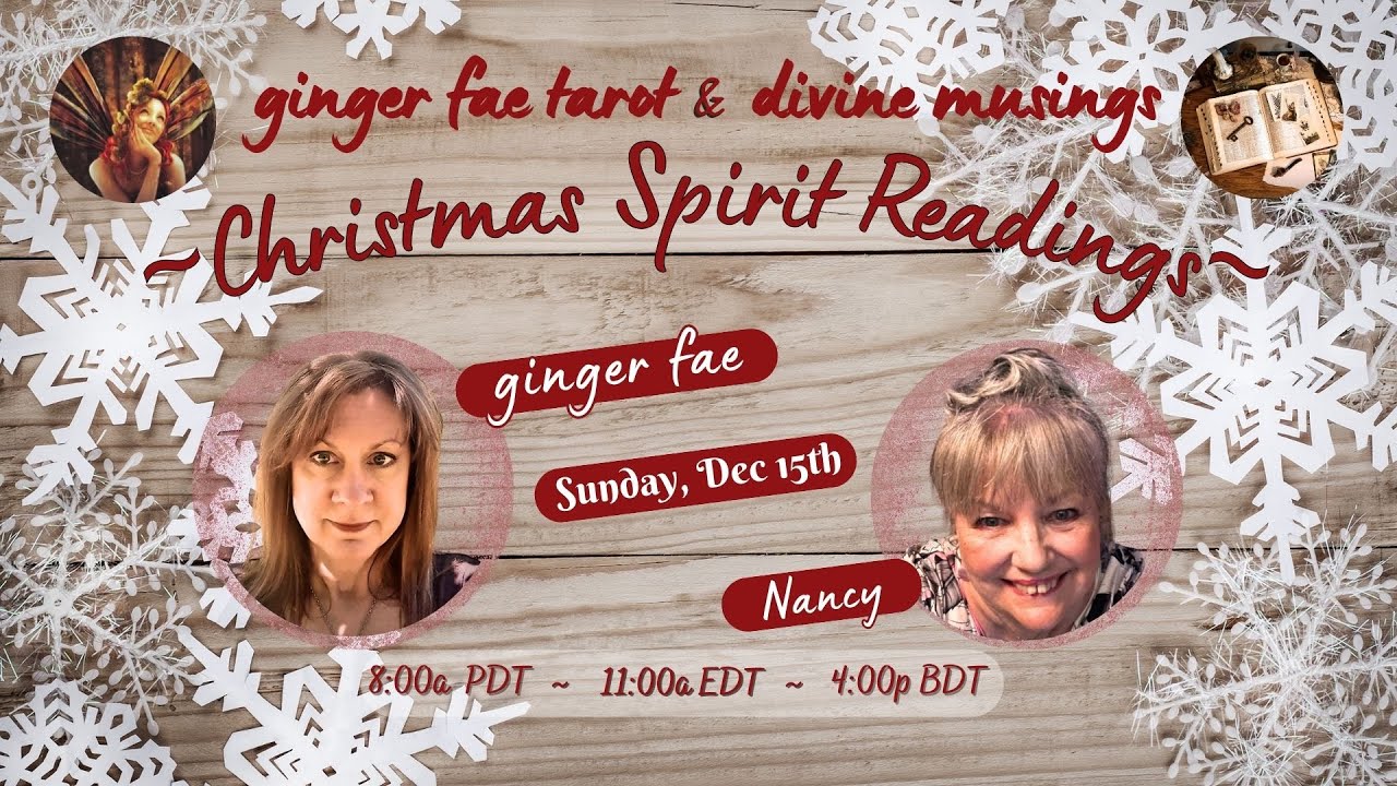 ️LIVE ️Christmas Spirit Messages with ginger fae & Nancy ️ - YouTube