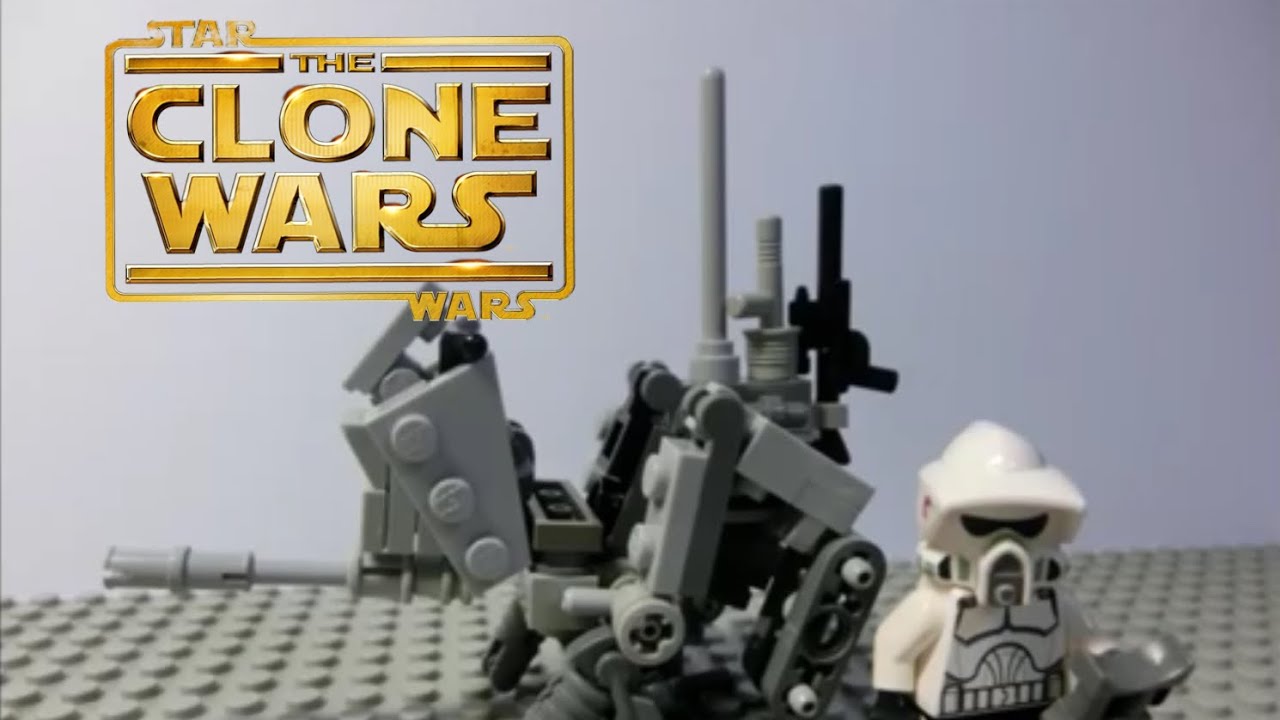 LEGO Star Wars the Clone Wars How to make a custom AT-RT (old video ...