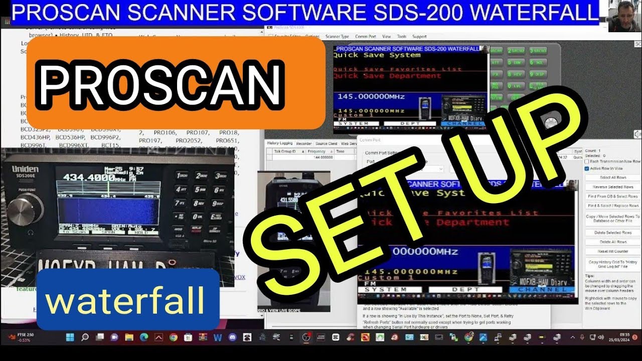 PROSCAN - WATERFALL - SDS100/200 - FULL SET UP - YouTube