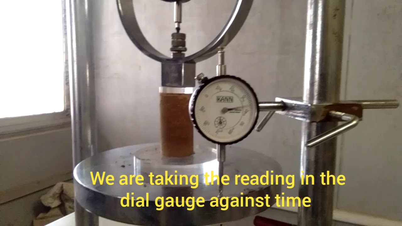 Unconfined compressive test in UCS machine - YouTube