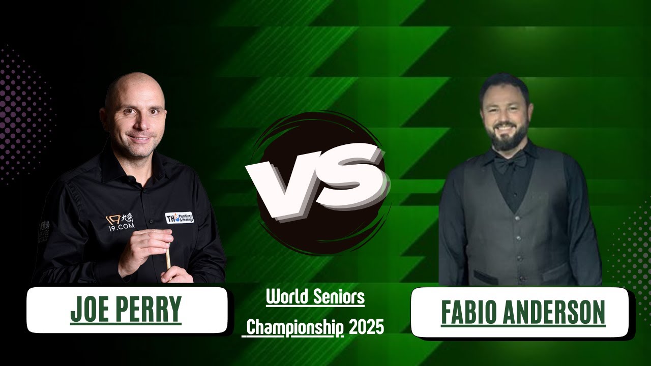 Joe Perry vs Fabio Anderson Luersen | Snooker World Seniors ...