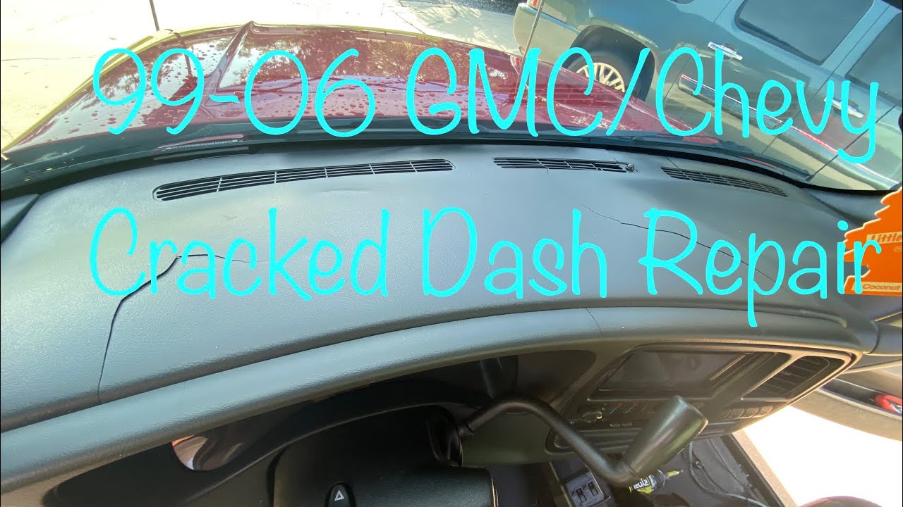 99-06 GMC / Chevy Truck or Suv Cracked Dash Repair. - YouTube