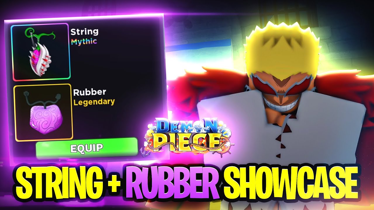 [CODE] UPDATE 1 STRING & RUBBER FRUIT FULL SHOWCASE | Mythical String ...