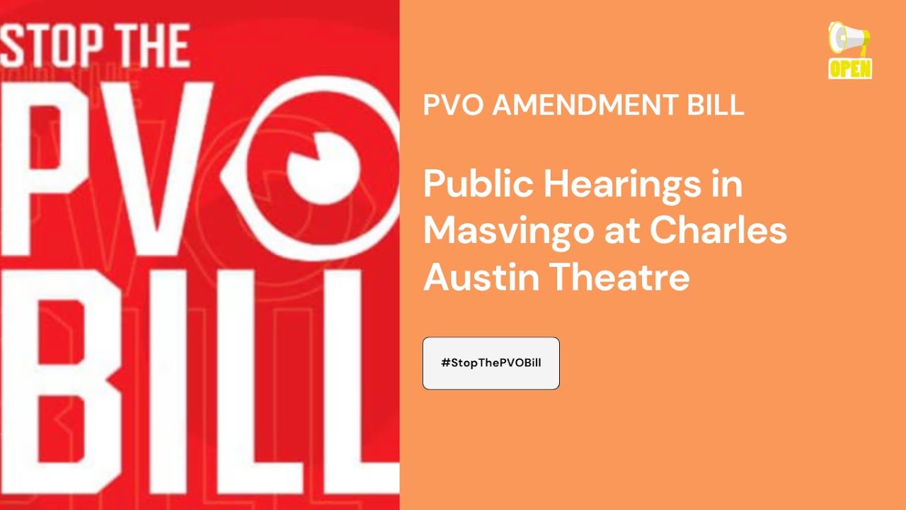 PVO Amendment Bill Public Hearing in Masvingo at Charles Austin Theatre ...