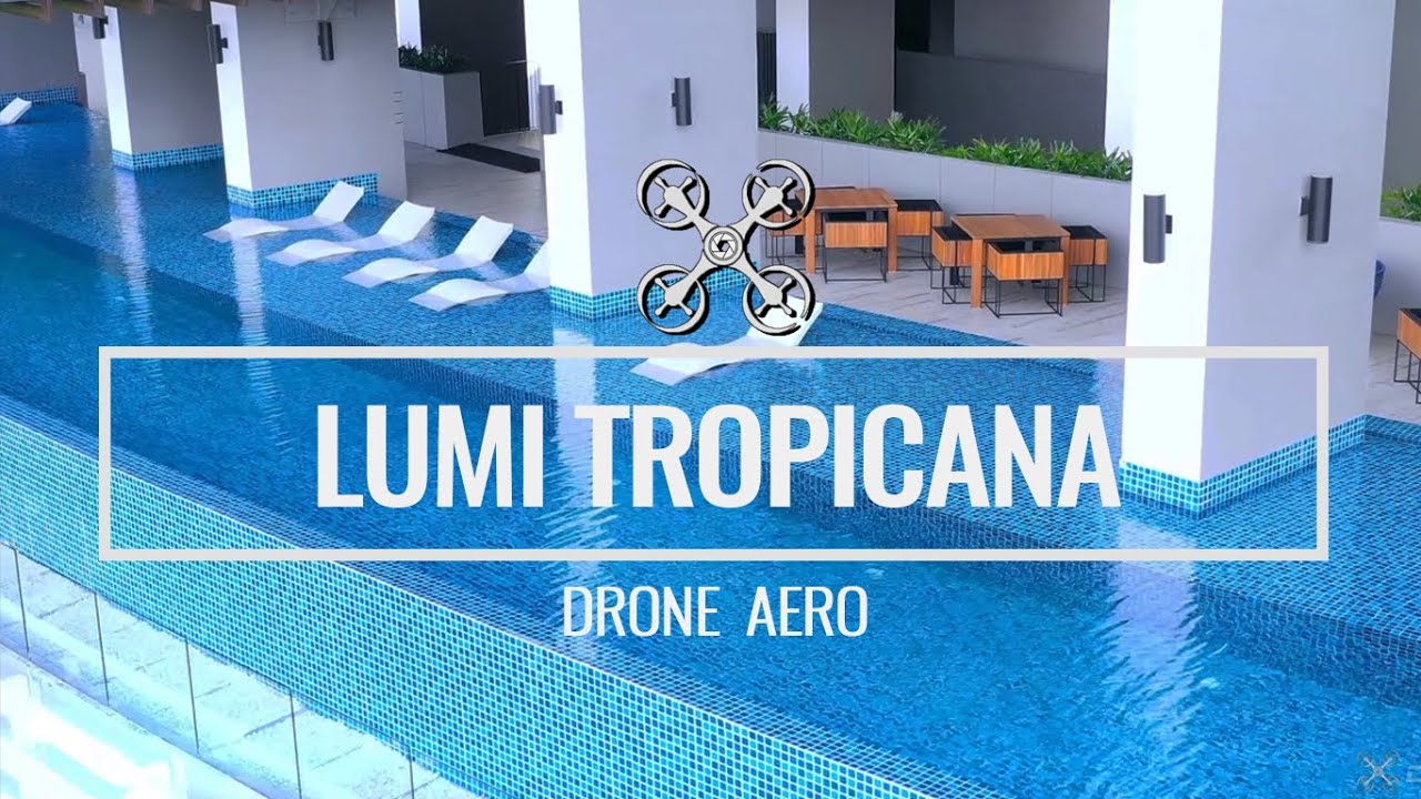 DRONE AERO : LUMI TROPICANA SWIMMING POOL - YouTube
