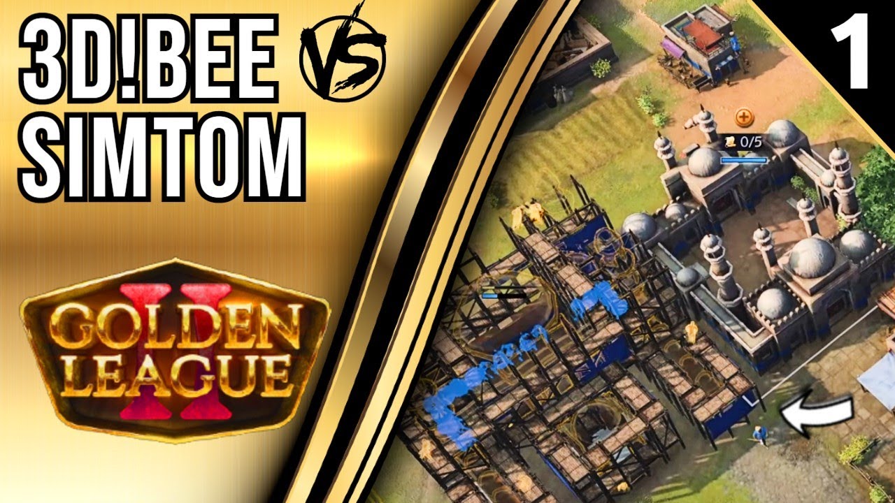 AoE4 Golden League 2 🏆 3D!Bee vs gg.Simtom - G1 - YouTube