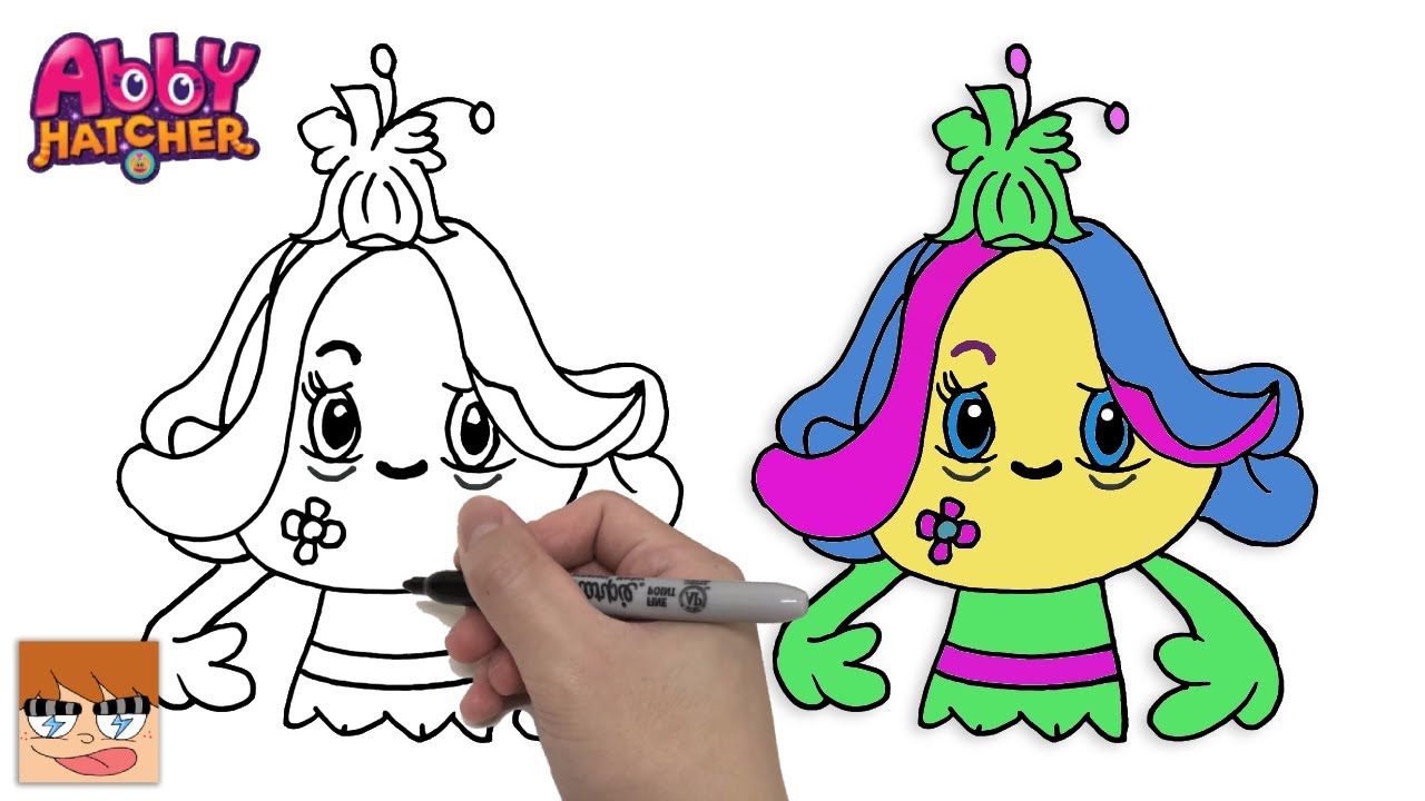 How to draw Abby Hatcher | Sweet Pea - YouTube