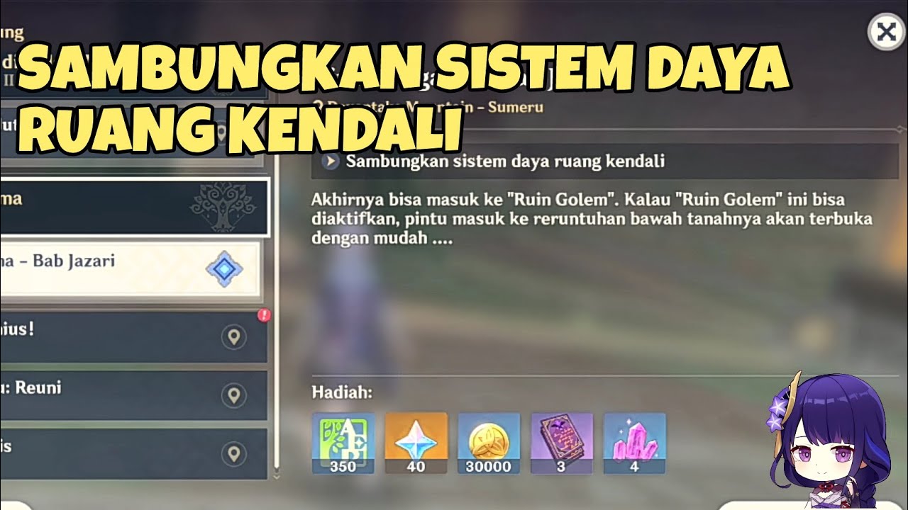SAMBUNGKAN SISTEM DAYA RUANG KENDALI | VIMANA AGAMA | GENSHIN IMPACT ...