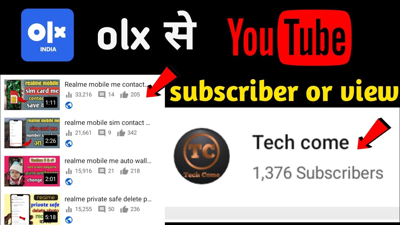 YouTube subscriber or view olx se badhaye - youtube par subscriber ...