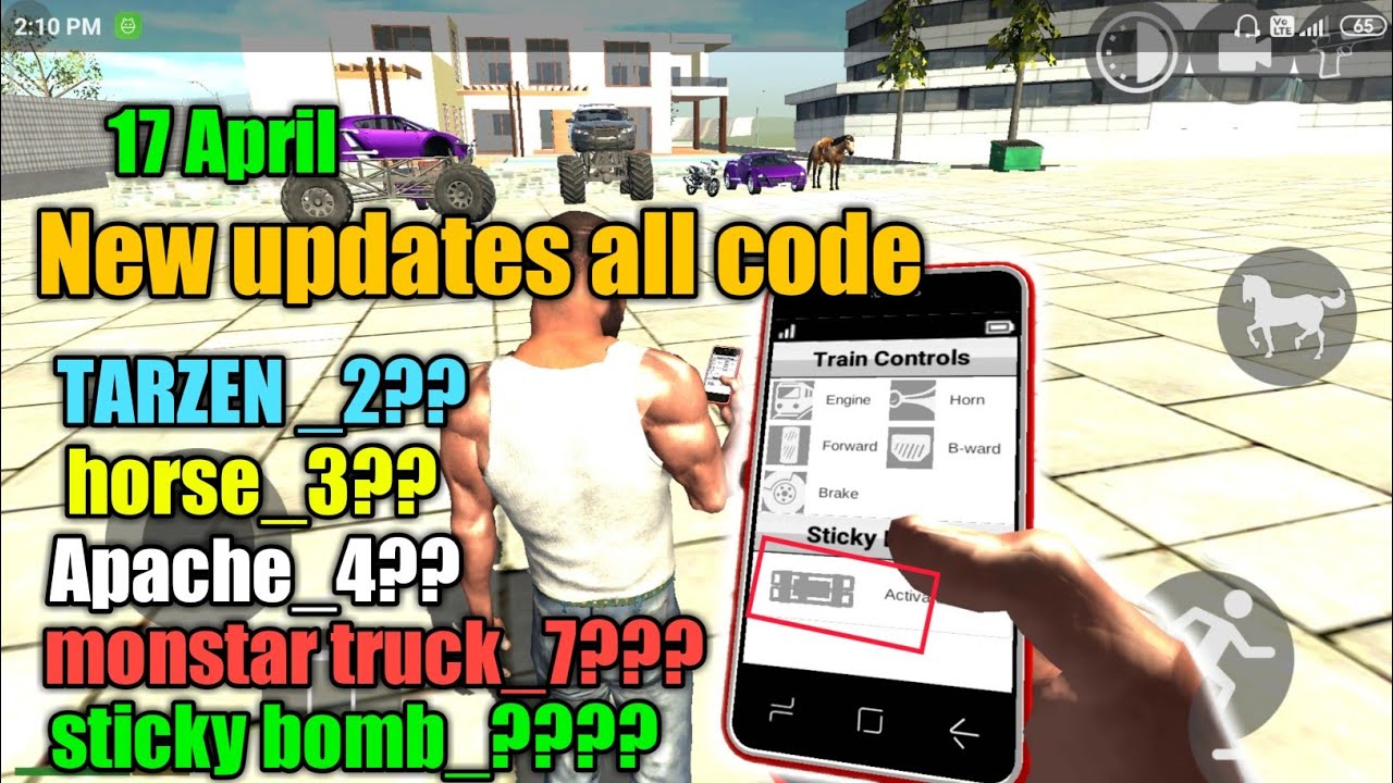 indian bike driving 3d 17 April new update all cheat codes 😯 TARZEN code Apache code new update ...