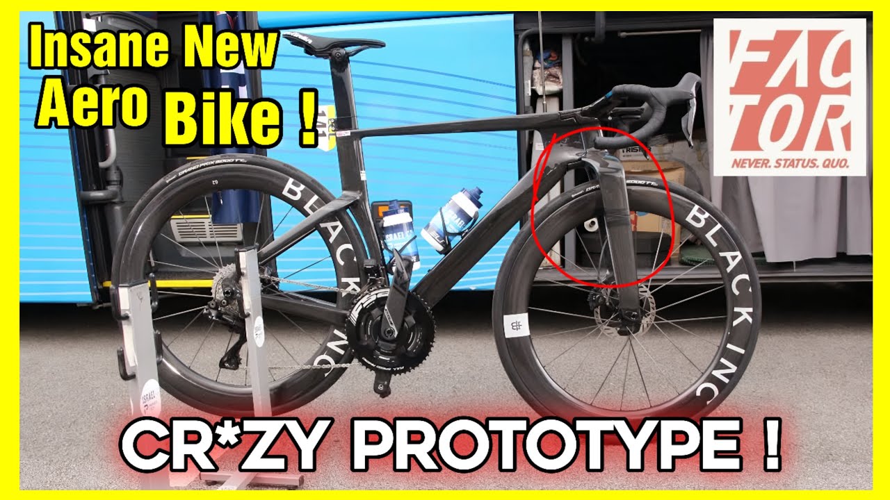 Spotted ! Insane New Factor Prototype Road bike | blows mind at Criterium du Dauphine ! - YouTube