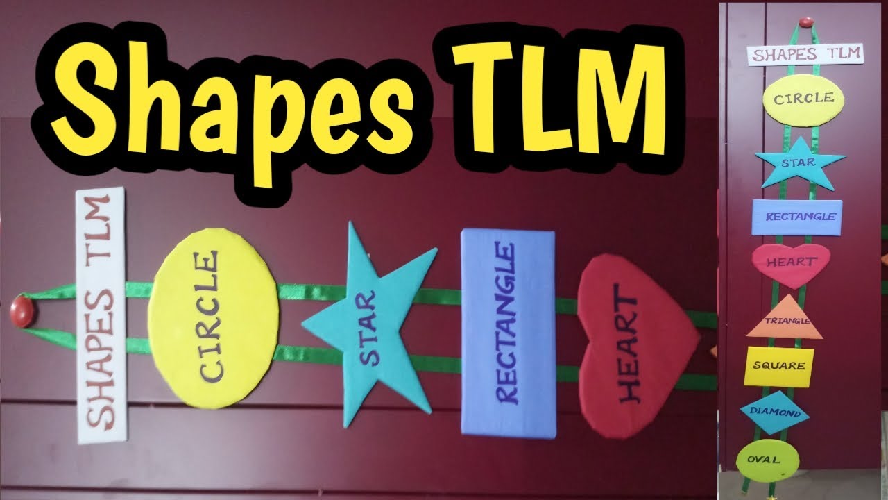 Shapes TLM | TLM for primary school | English tlm | Easy English tlm ...