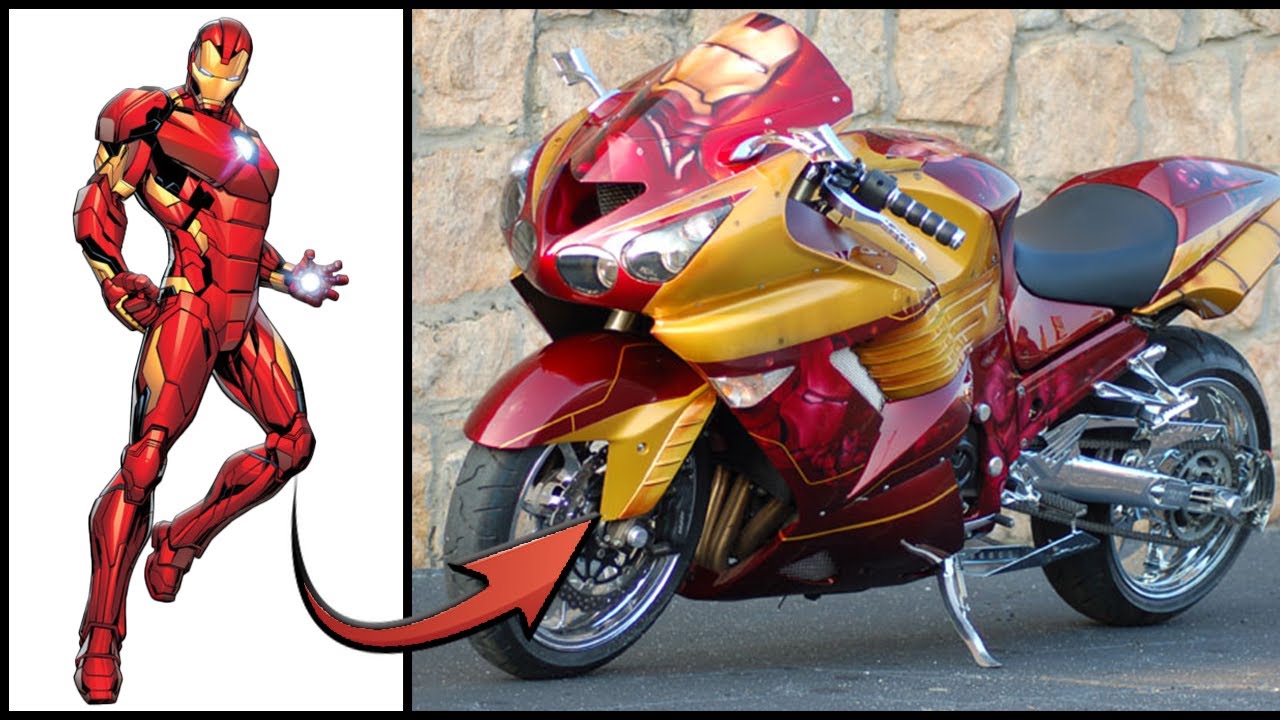 Superheroes As Motorcycles! - YouTube