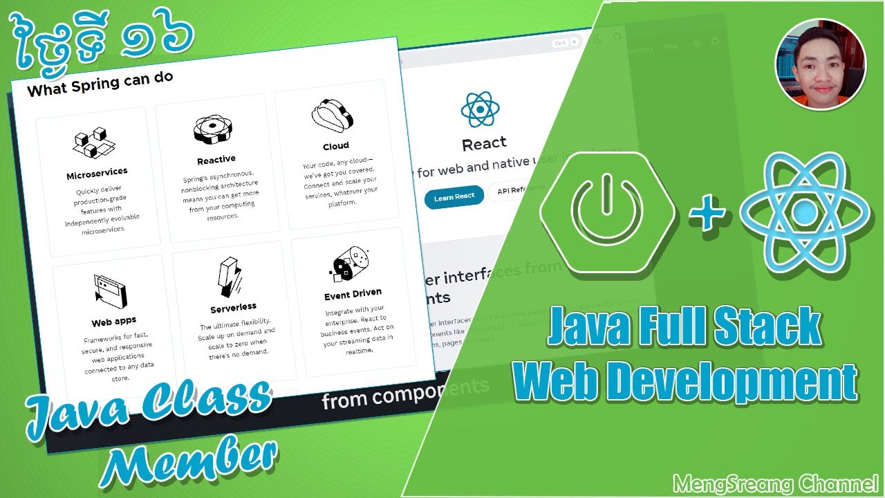 Java Full Stack Web Development - Java Class Member Day 16 | MengSreang Channel - YouTube