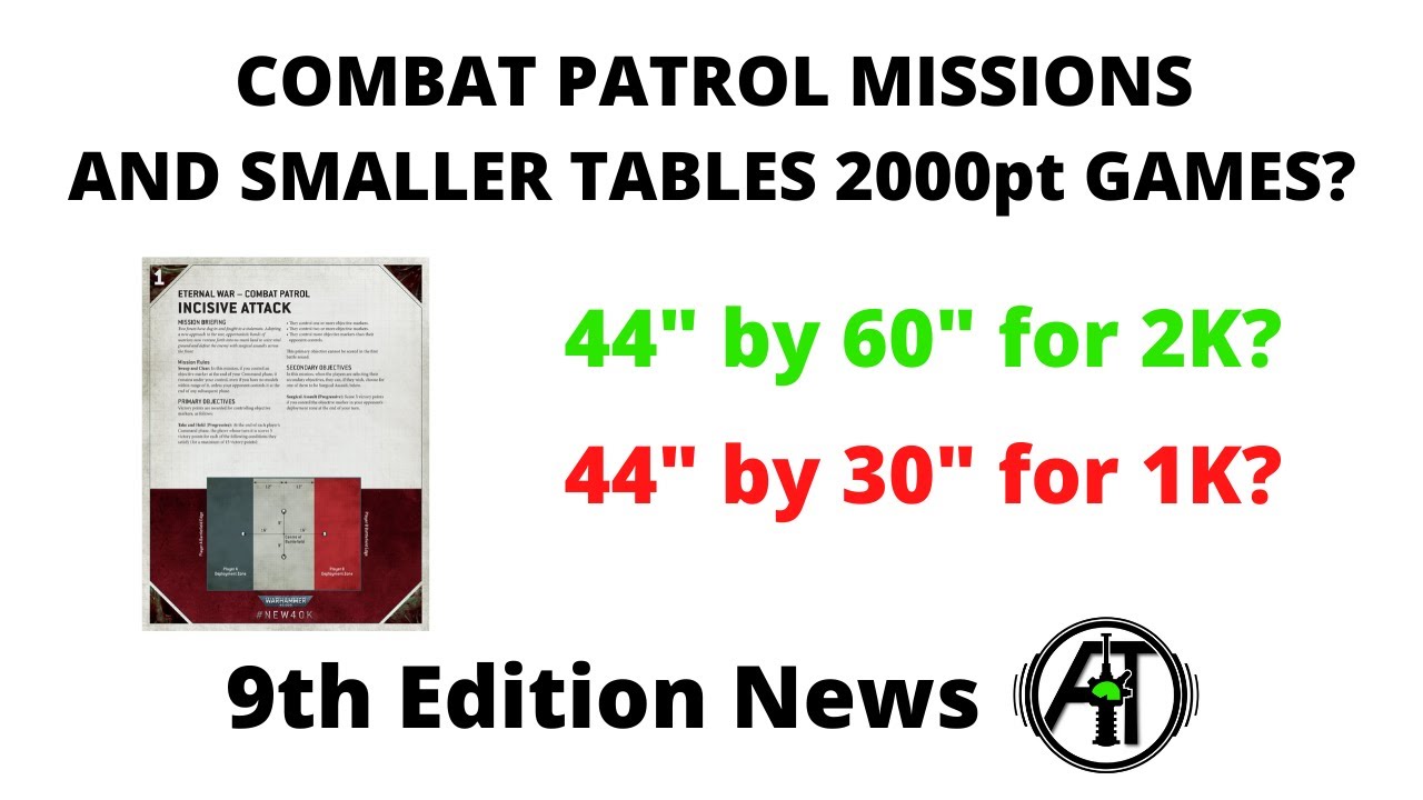 Combat Patrol Missions + Smaller Tables for 2000pt Games? 9th Edition ...