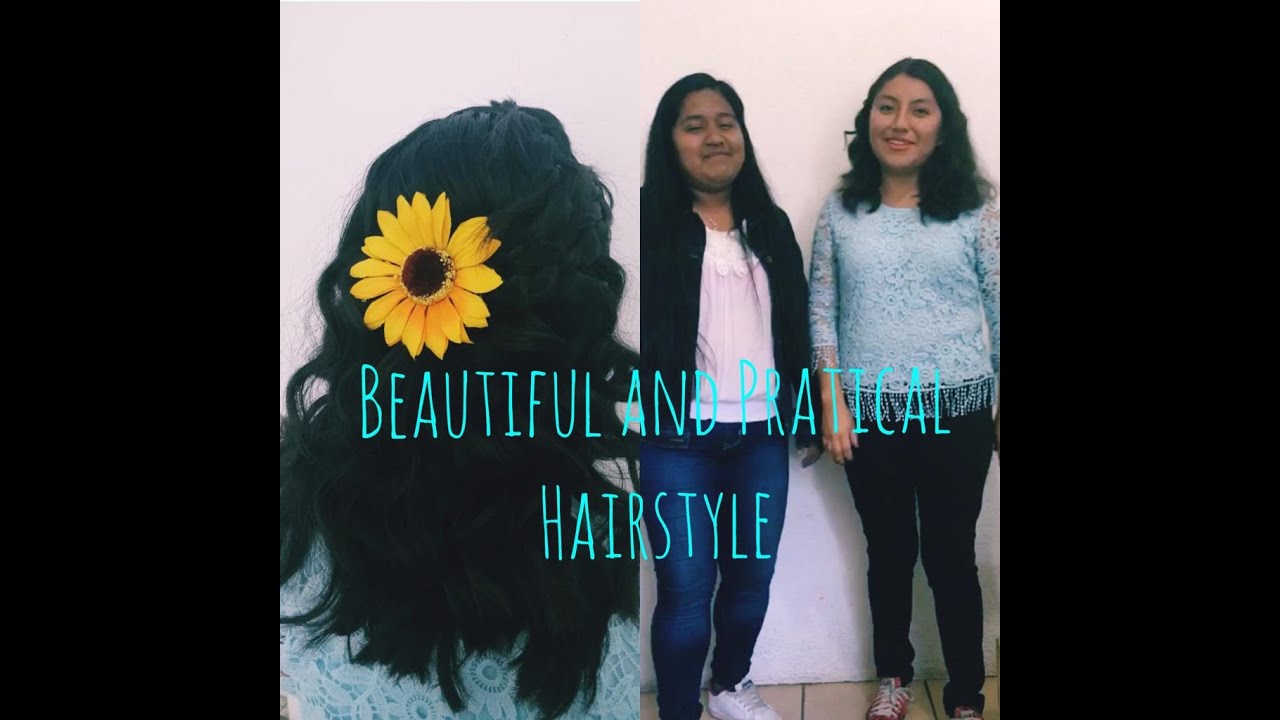 Beautiful and super practical hairstyle for your important events - YouTube
