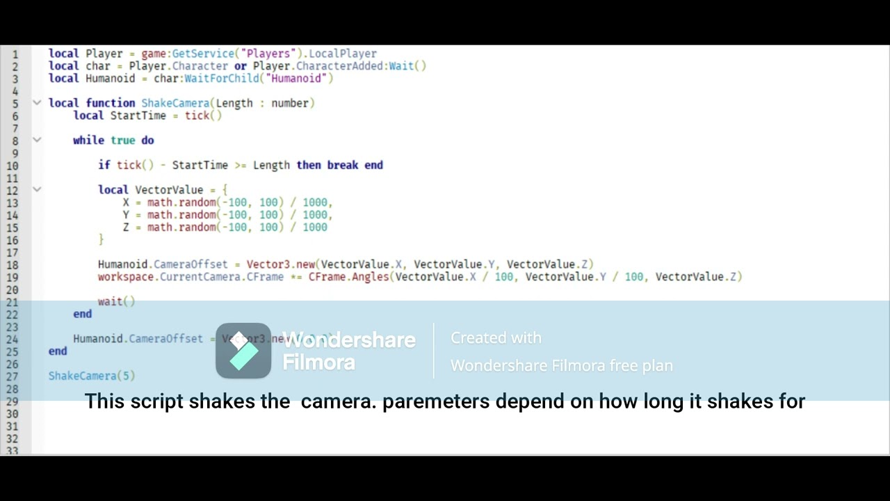 Camera Shake - Roblox Studio Tutorial - YouTube