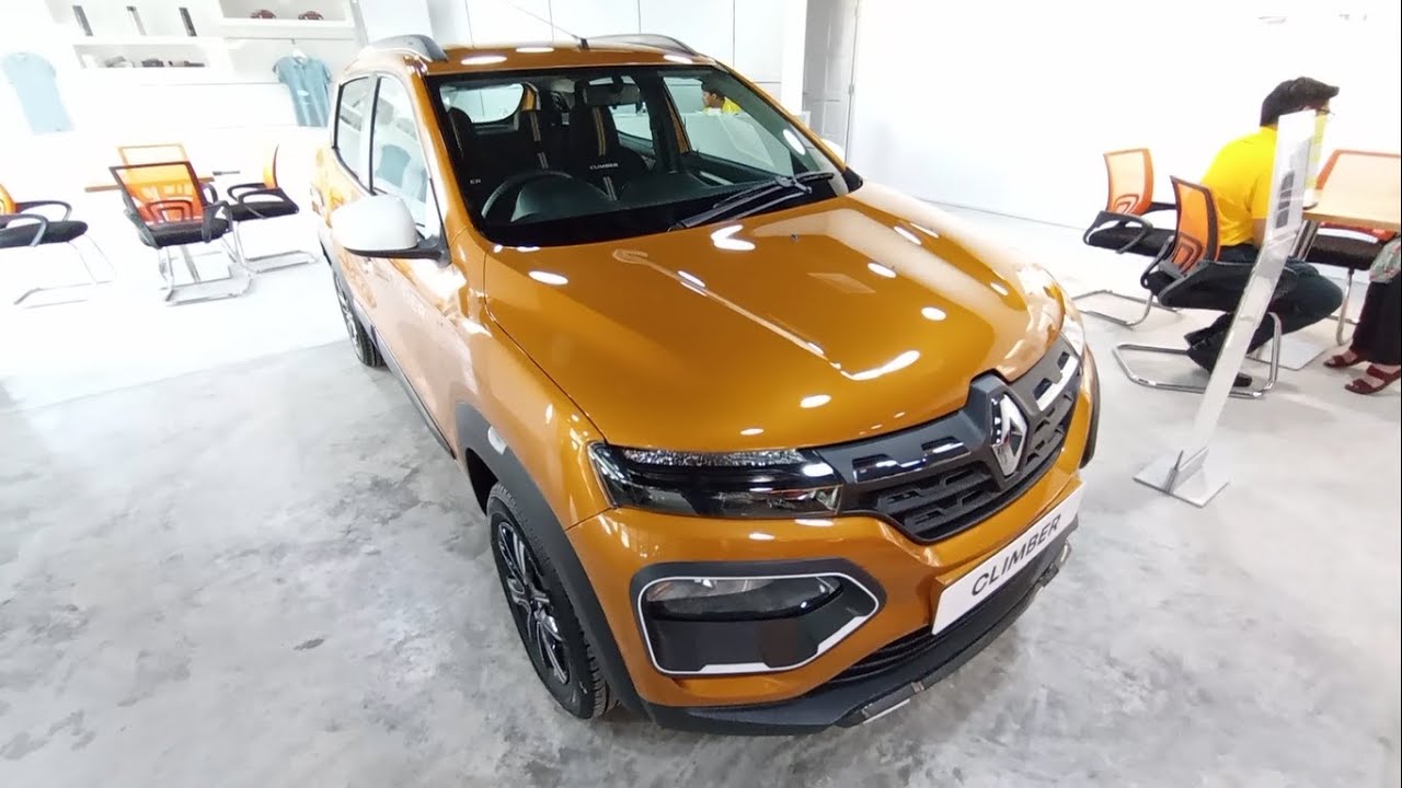Renault Kwid Climber 1.0 5AMT Metal Mustard facelift walkaround ...