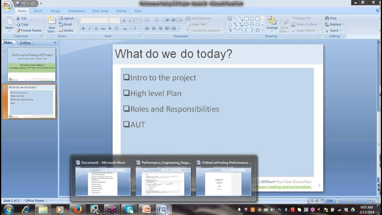 Performance Testing LIVE Project Free Demo 01 - YouTube