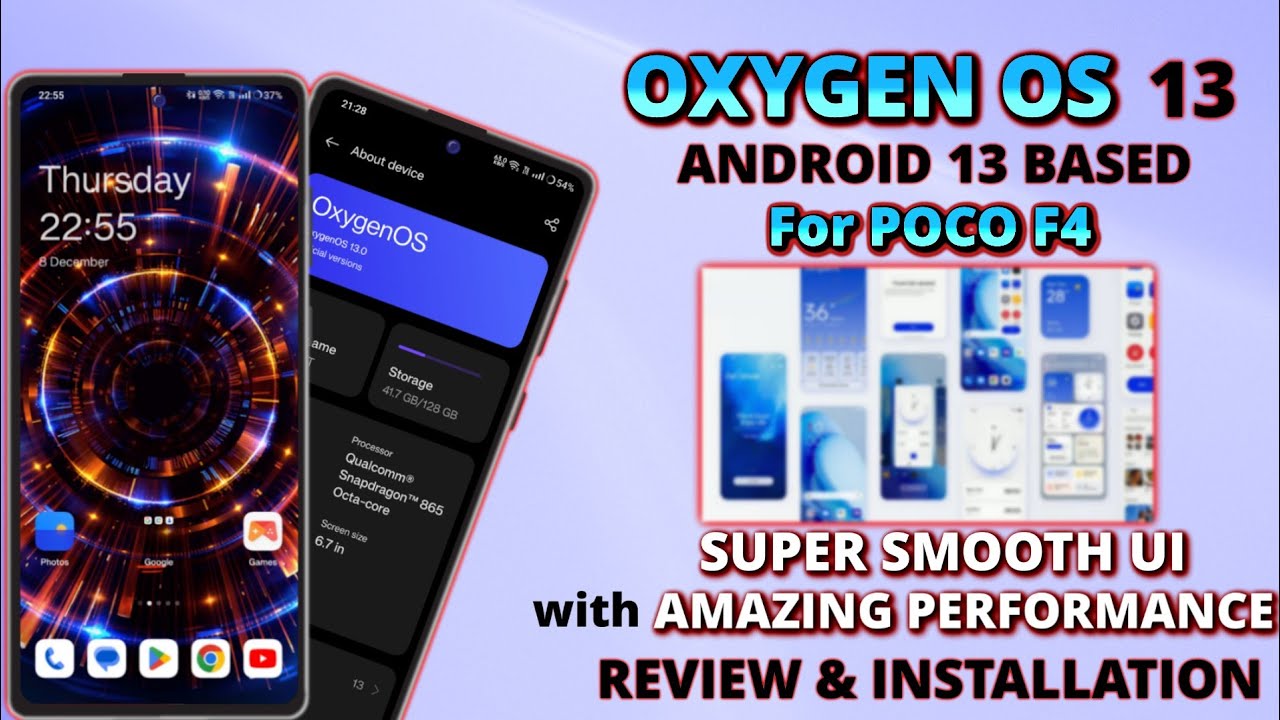 Oxygen OS 13 For POCO F4 | OOS 13 Android 13 | Smooth UI with Amazing Perf. | Review ...