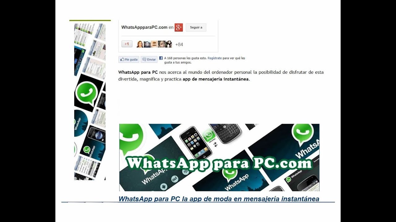 WhatsApp para PC como instalar WhatsApp PC en el ordenador - YouTube
