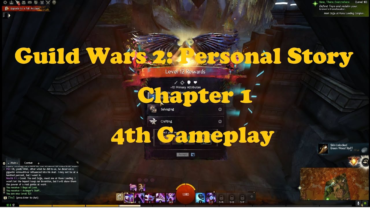 Guild Wars 2: Personal Story Chapter 1, Fourth Gameplay - YouTube
