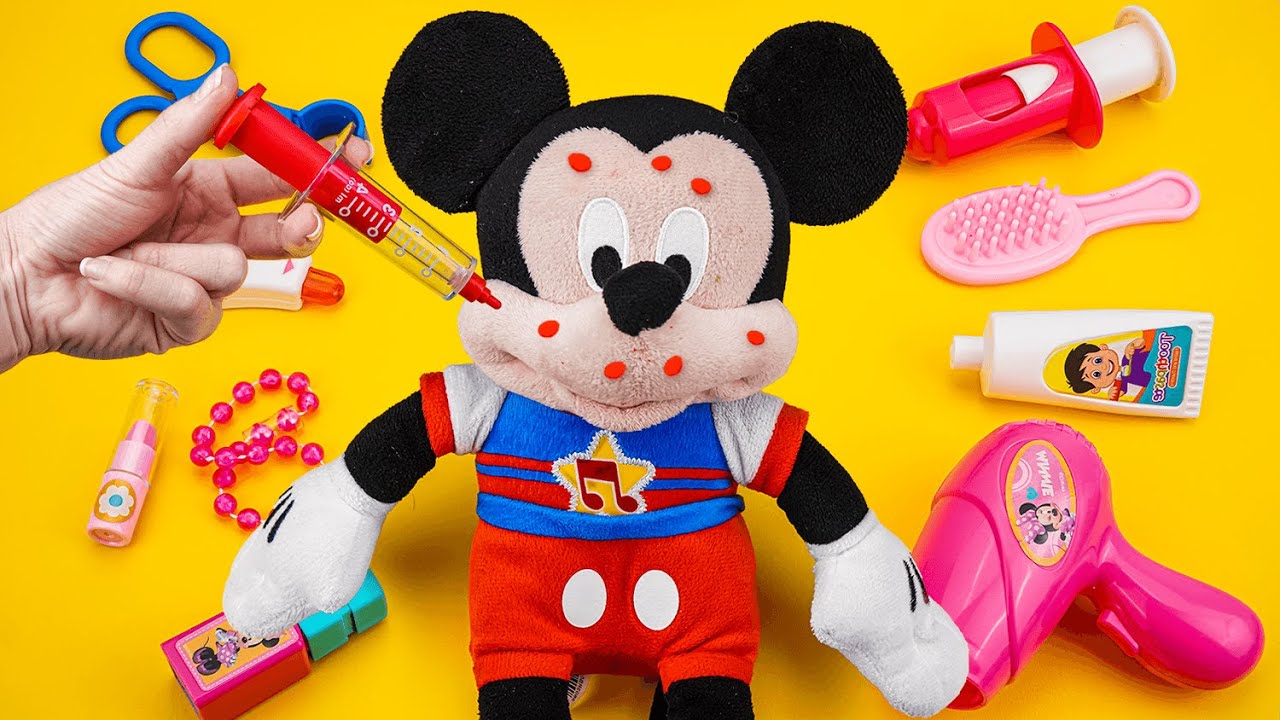 100 Minutes Satisfying with Unboxing Mickey Mouse Doctor toys ...